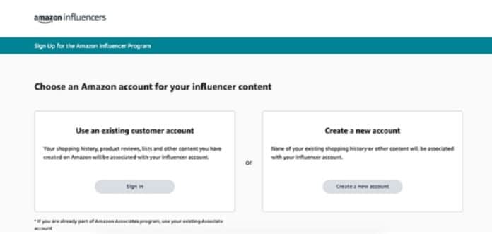Amazon Influencer Program
