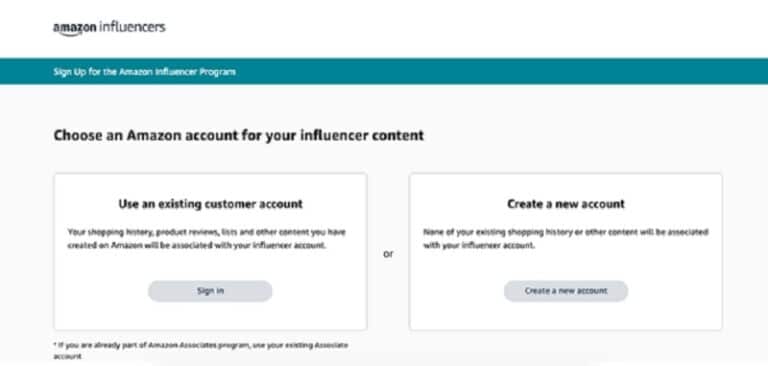 Amazon Influencer Program